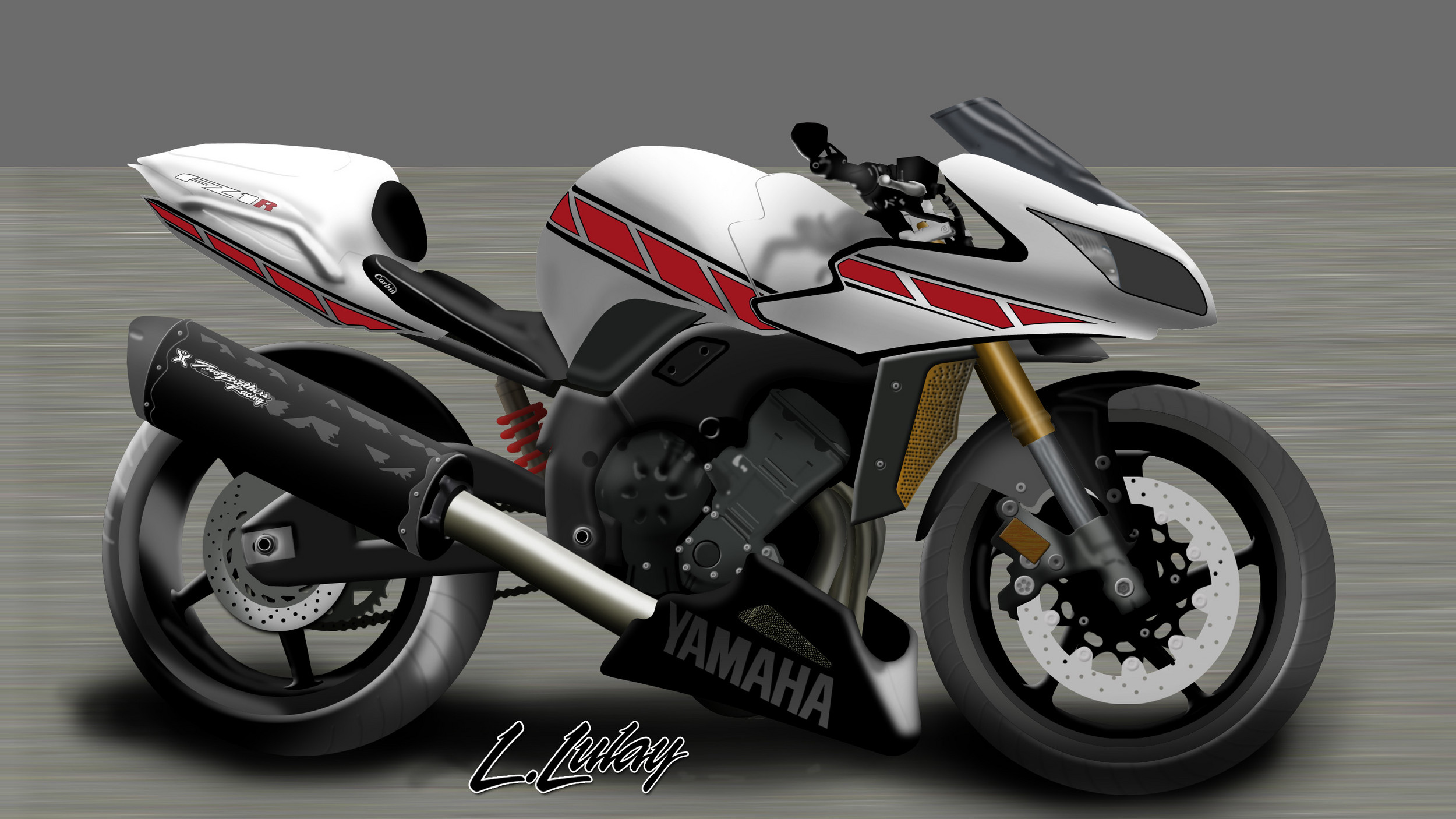 Cartoon Version of FZ1 Retro | Yamaha FZ1 Motorcycle Forum